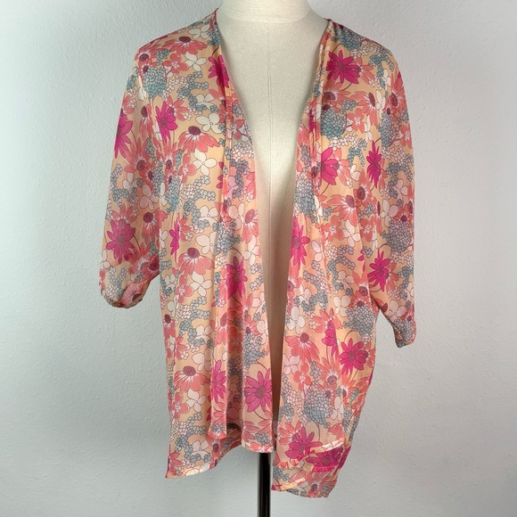 3rd + Malt | Tops | 3rd Malt Sheer Summer Open Kimono Top | Poshmark